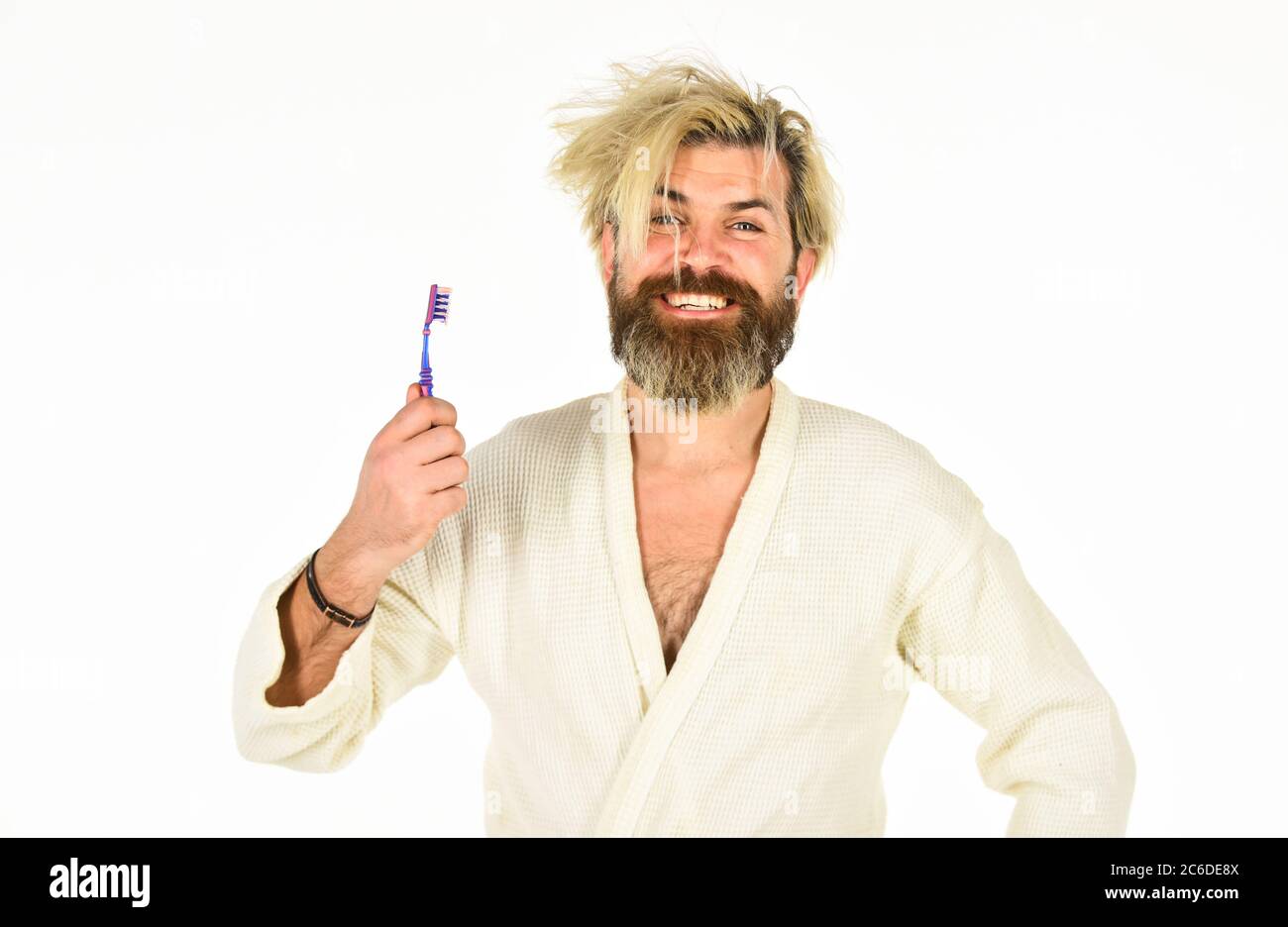 Bearded Man Brushing Teeth Save 84% On This Electric Toothbrush And
