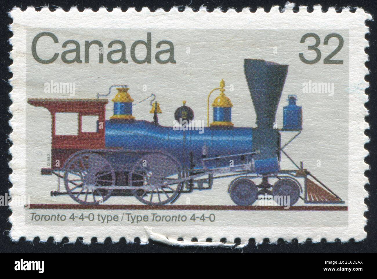 CANADA - CIRCA 1999: stamp printed by Canada, shows locomotive, circa ...