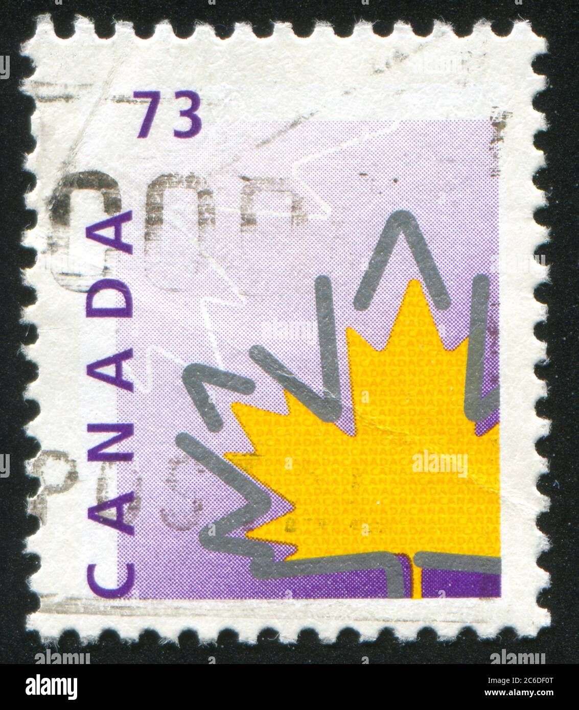CANADA - CIRCA 1992: stamp printed by Canada, shows Maple Leaf, circa ...