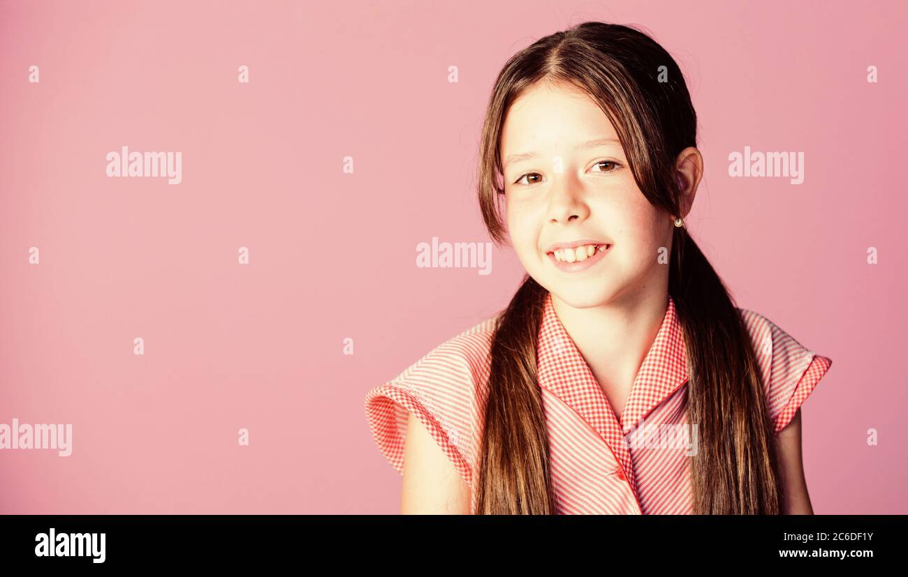 skin care beauty. kid fashion. hairdresser for children. child on ...