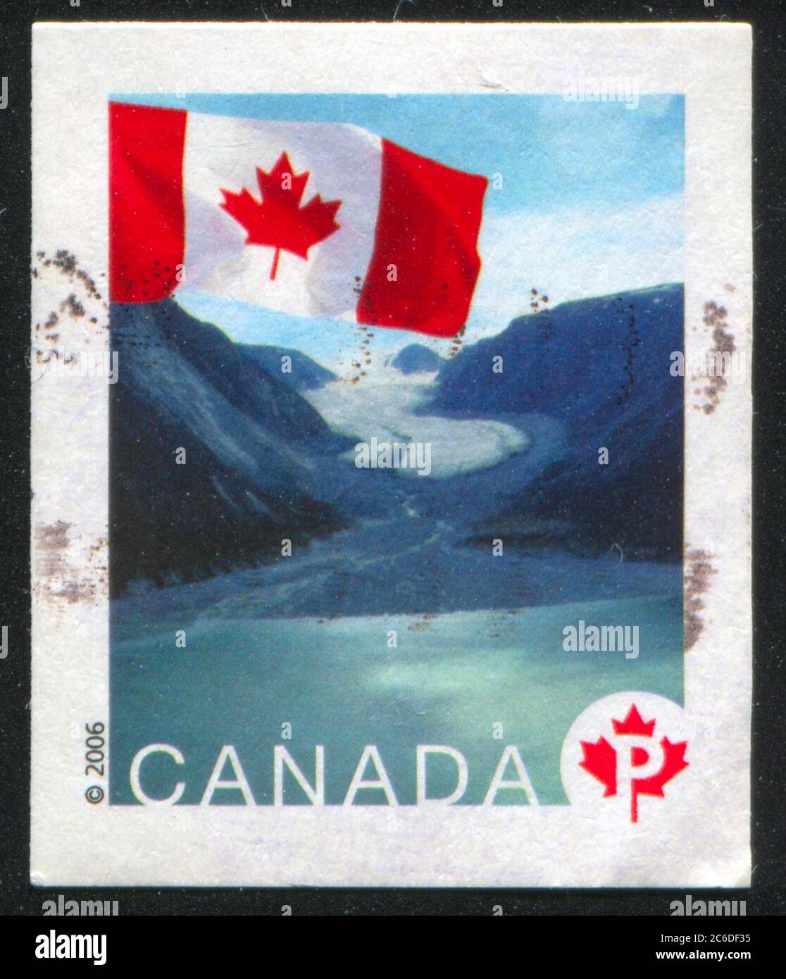 CANADA - CIRCA 2006: stamp printed by Canada, shows Flag Sirmilik Natl ...