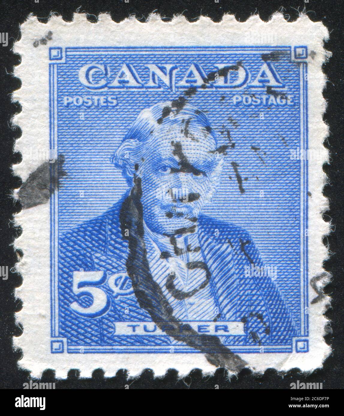 CANADA - CIRCA 1955: stamp printed by Canada, shows Sir Charles Tupper ...