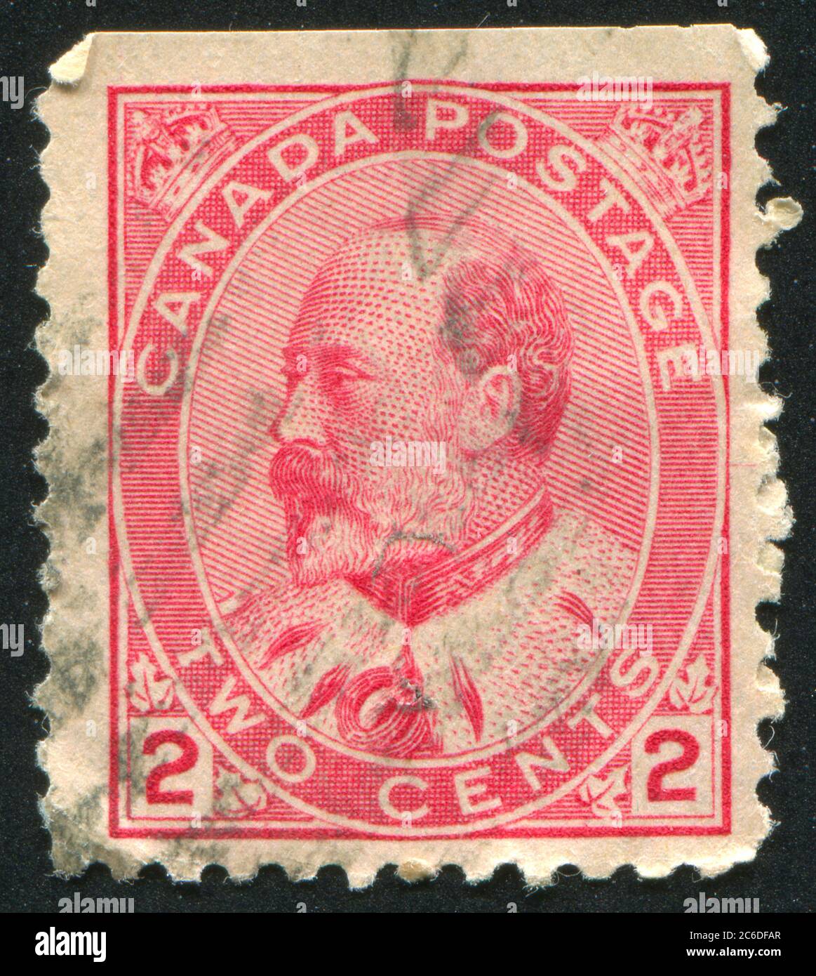 CANADA - CIRCA 1905: stamp printed by Canada, shows King Edward VII ...