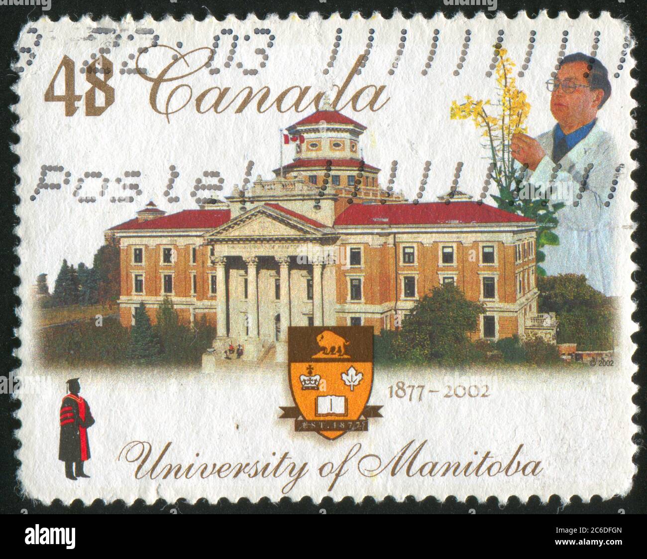 CANADA - CIRCA 2002: stamp printed by Canada, shows University of ...