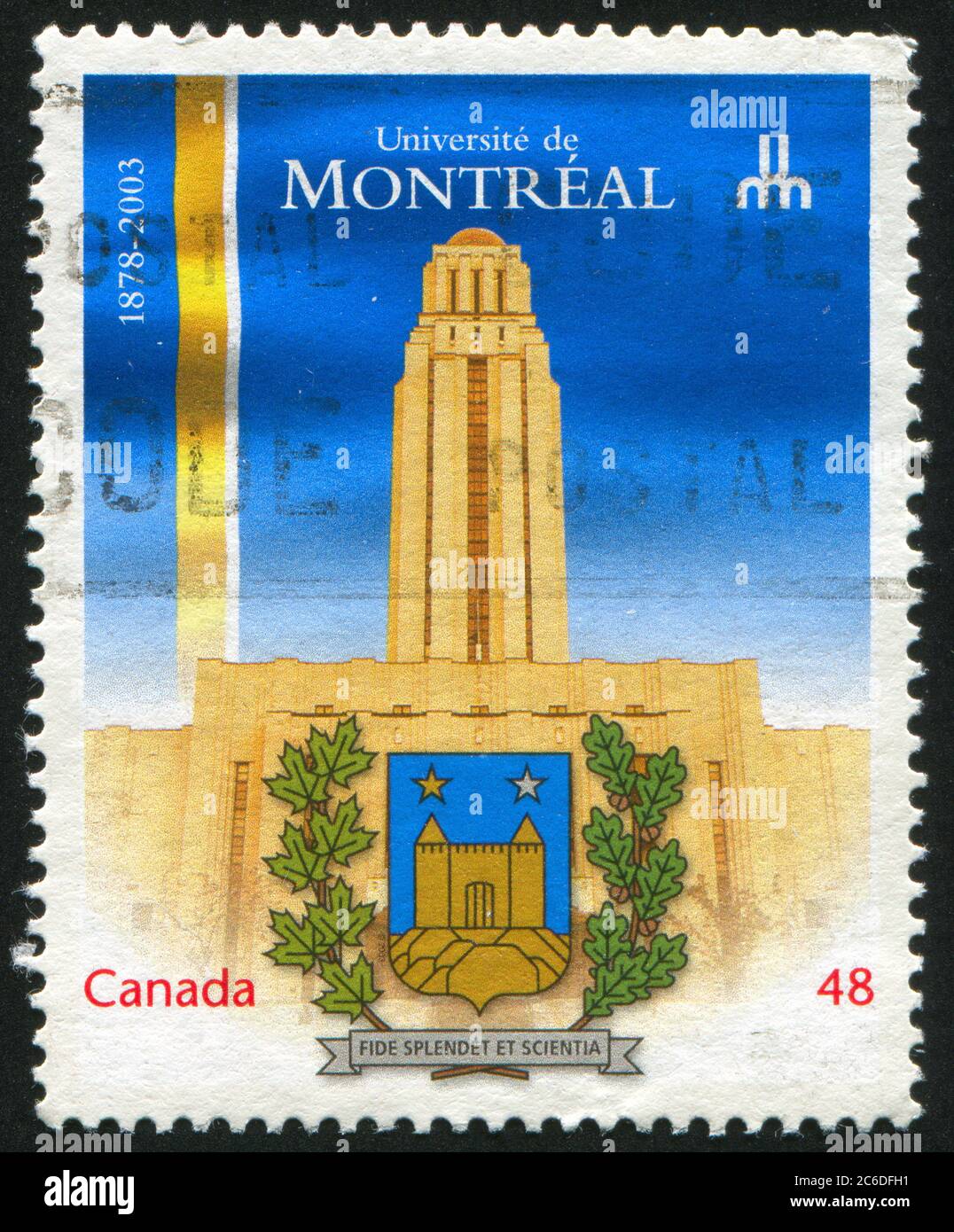 CANADA - CIRCA 2003: stamp printed by Canada, shows University of ...