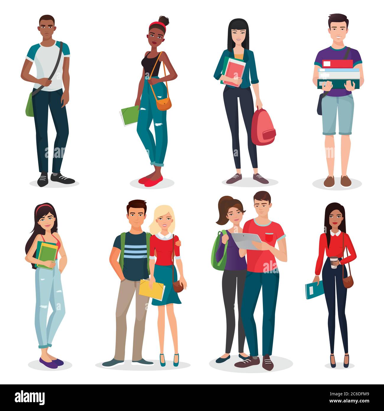 Hispanic male college student Stock Vector Images - Alamy