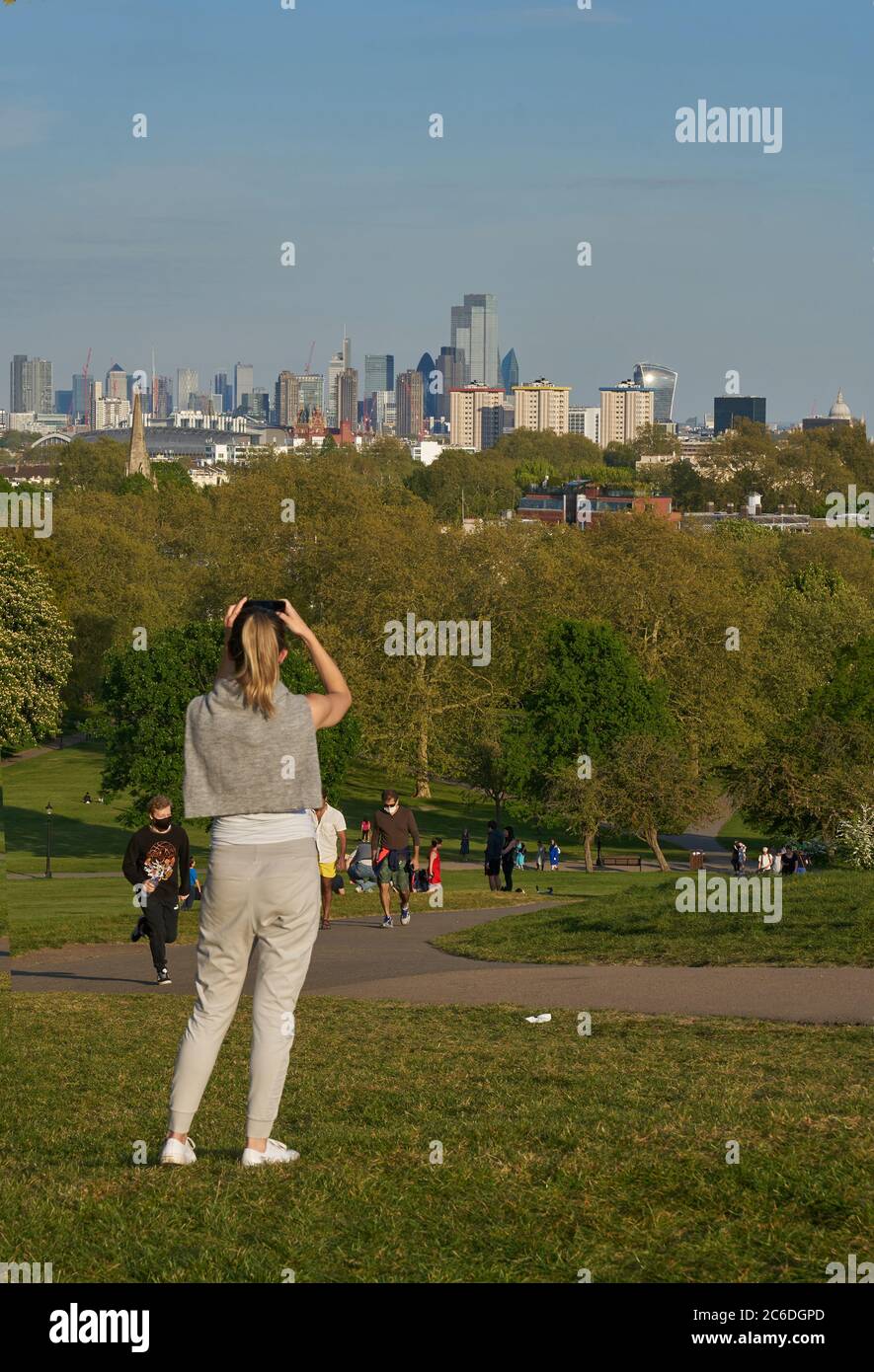 primrose hill view of london Stock Photo - Alamy