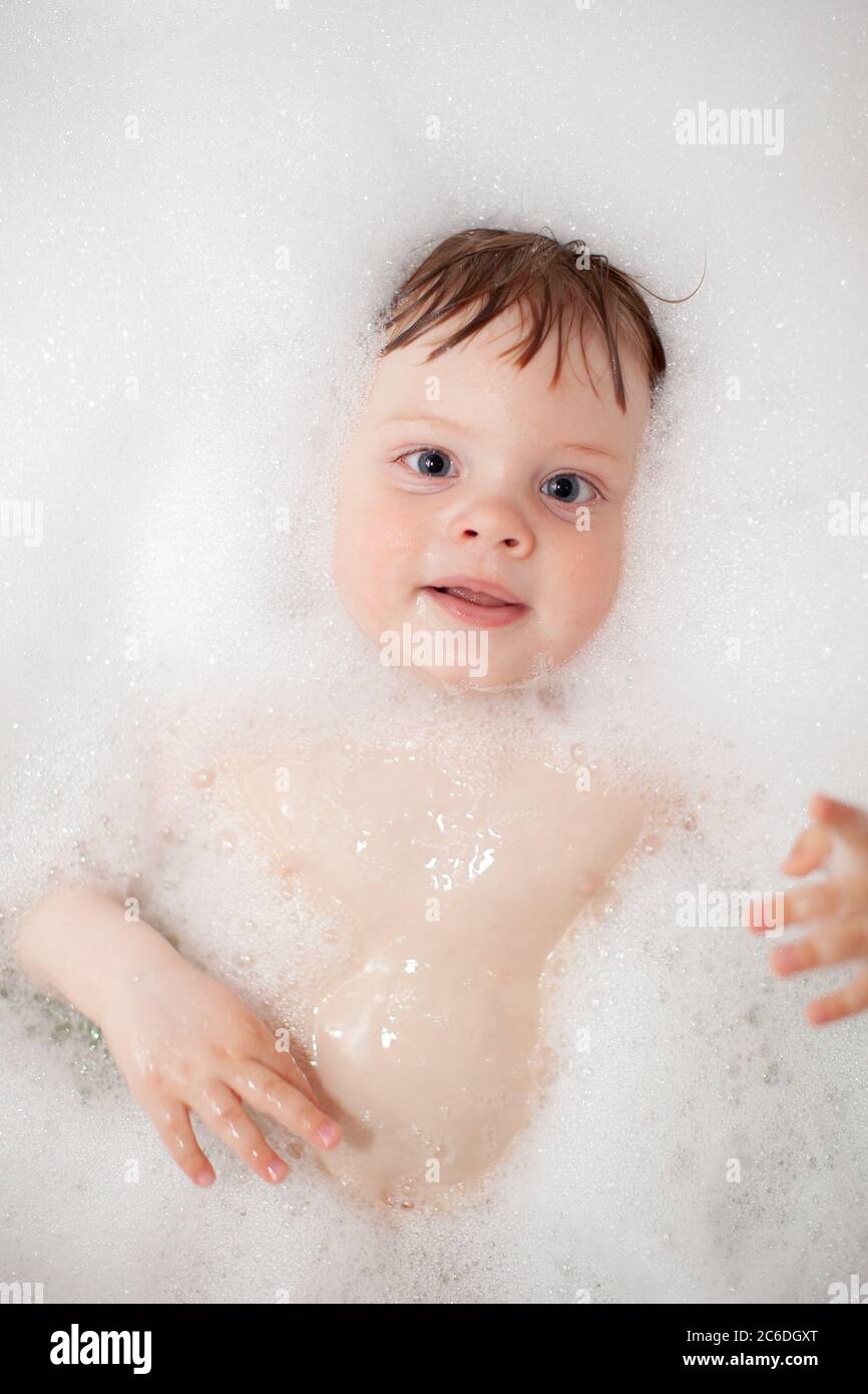 Baby soap splash hi-res stock photography and images - Alamy
