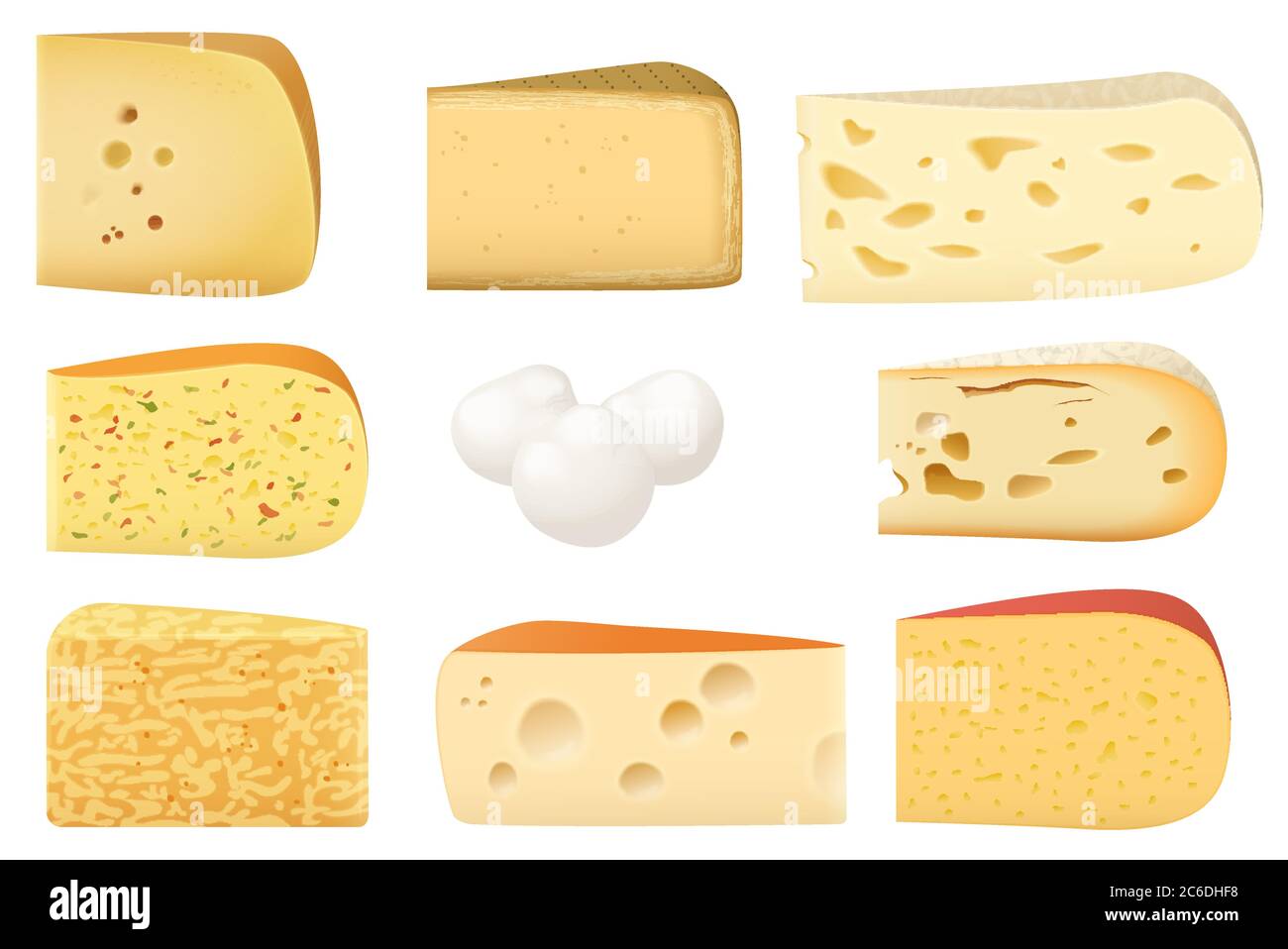 Piece of emmentaler cheese Stock Vector Images - Alamy