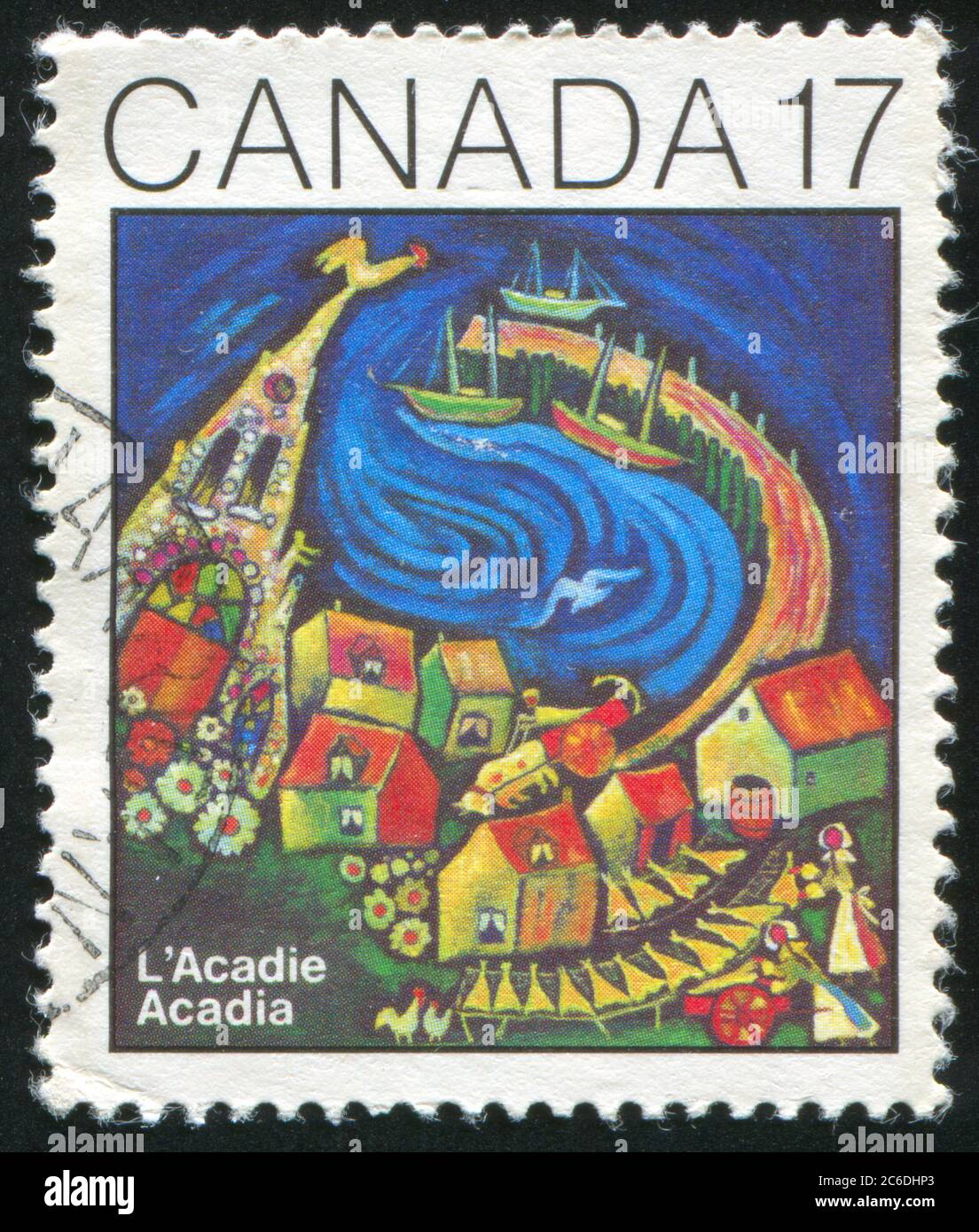 CANADA - CIRCA 1981: stamp printed by Canada, shows Acadia, circa 1981 ...
