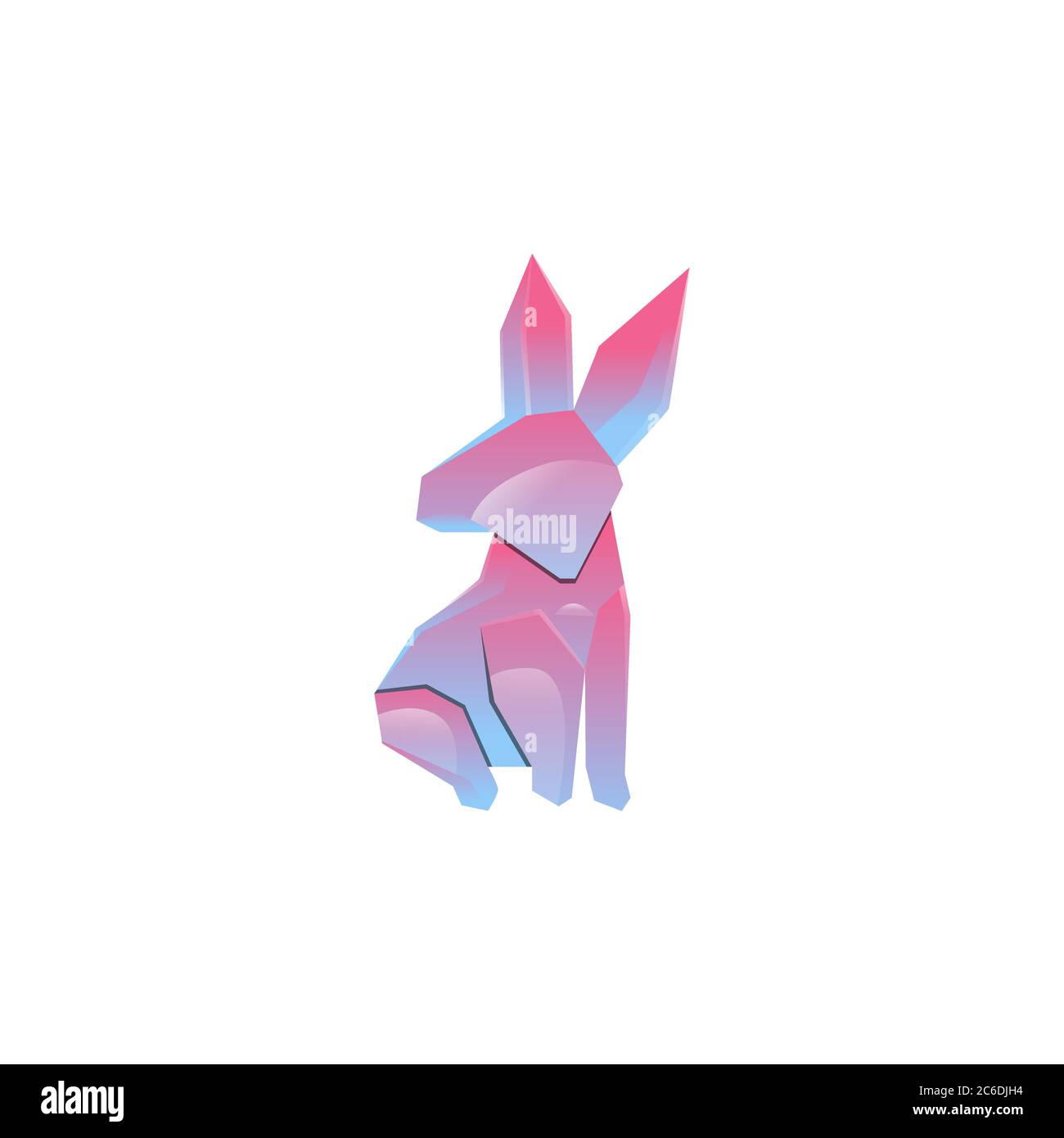 Rabbit vector design hi-res stock photography and images - Alamy