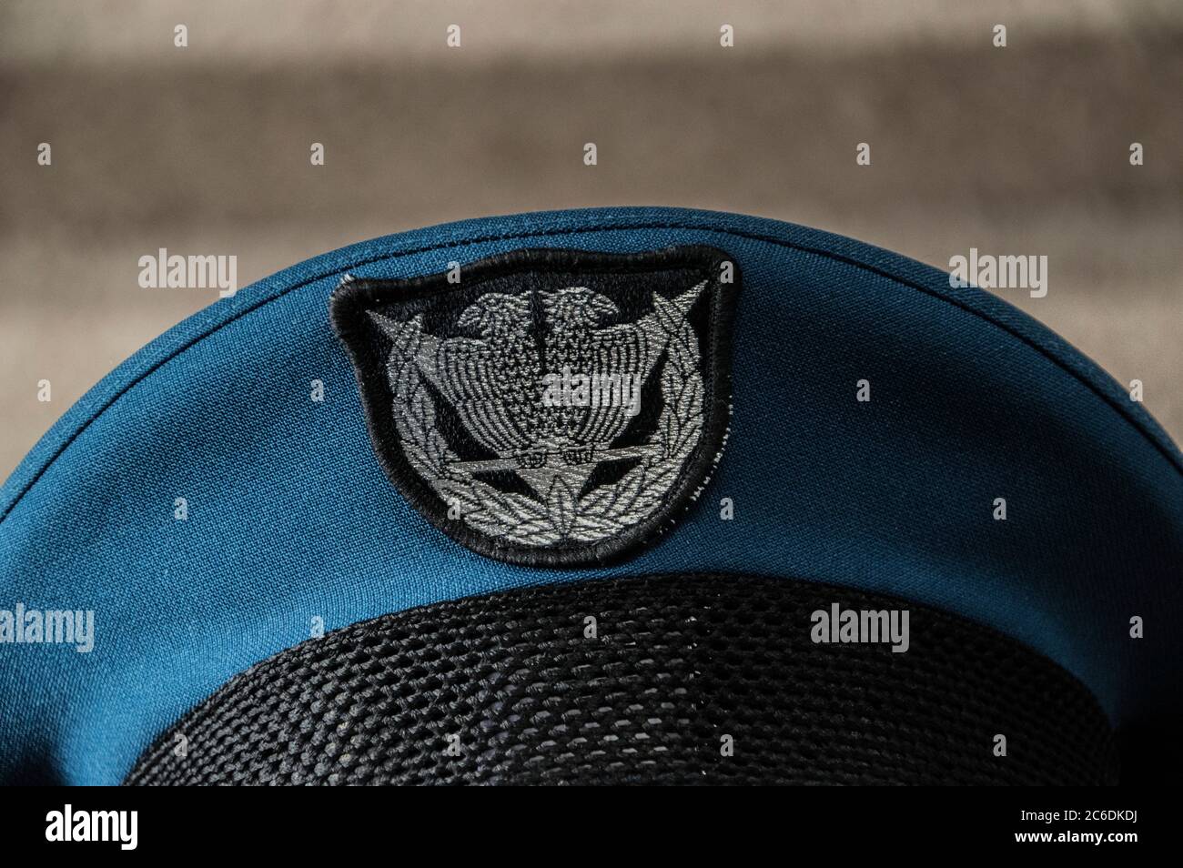 Detail Of A Hat Ueno Zoo Security Guard Tokyo Japan 2016 Stock Photo ...