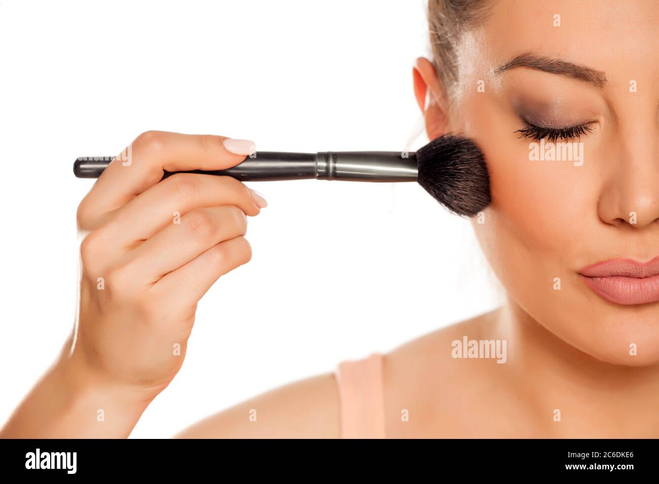 Woman blush face hi-res stock photography and images - Alamy