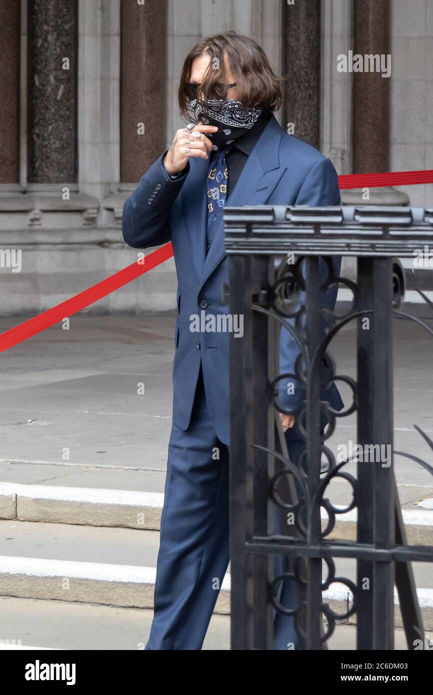 London, UK - 9 July 2020 Johnny Depp attends libel trial against the ...