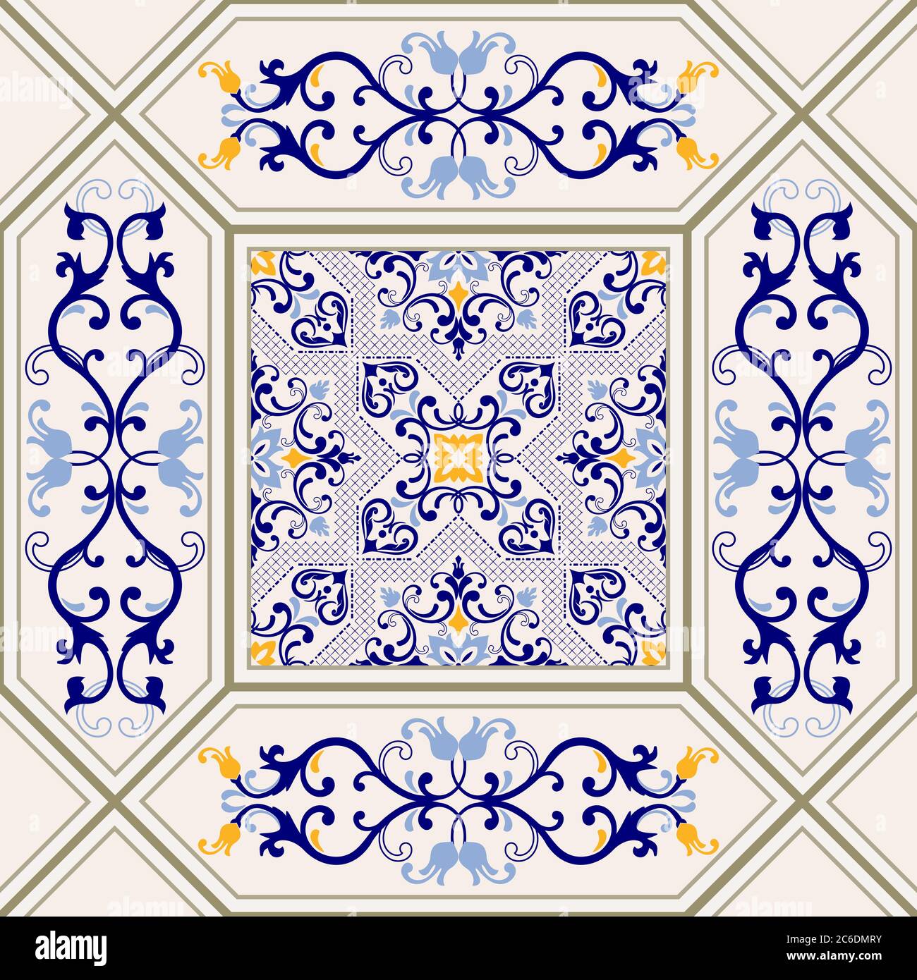 Spanish Pattern Wallpaper