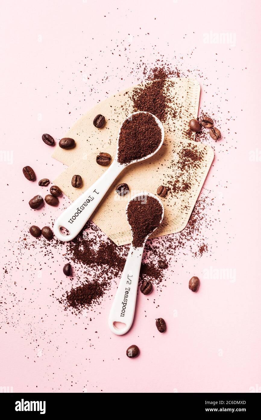 Food background with assorted coffee Stock Photo - Alamy