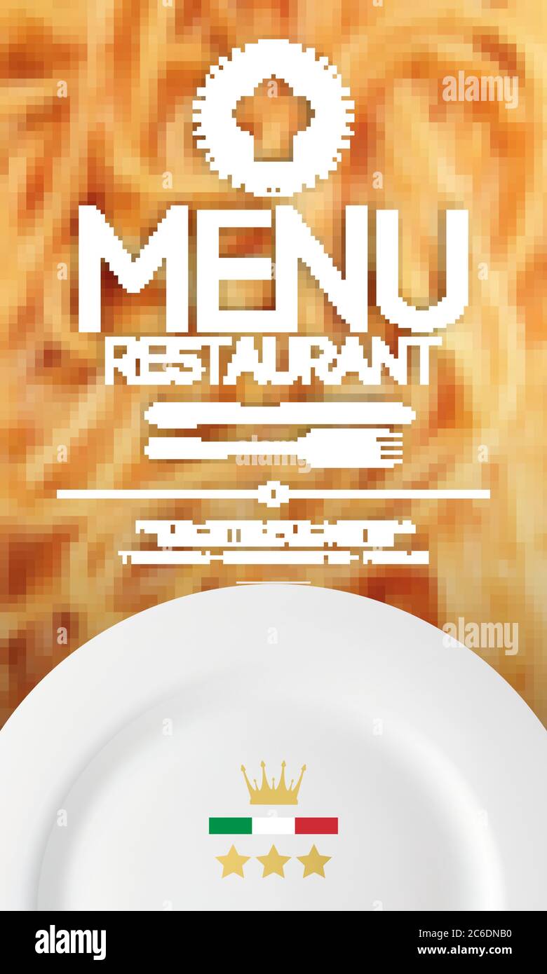 Italian menu book Stock Vector Images - Alamy