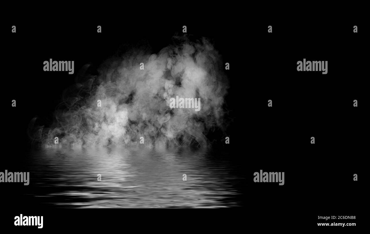Smoke in water effect Black and White Stock Photos & Images - Alamy