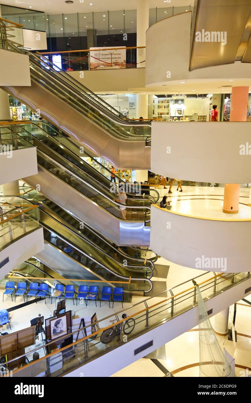 Bangkok Art and Culture Centre (BACC), interior, central atrium ...