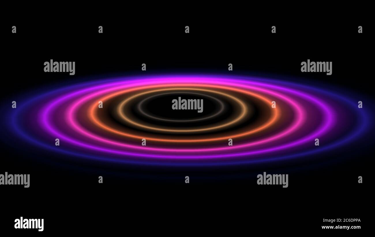 Abstract atom color rings background ray light Stock Photo - Alamy