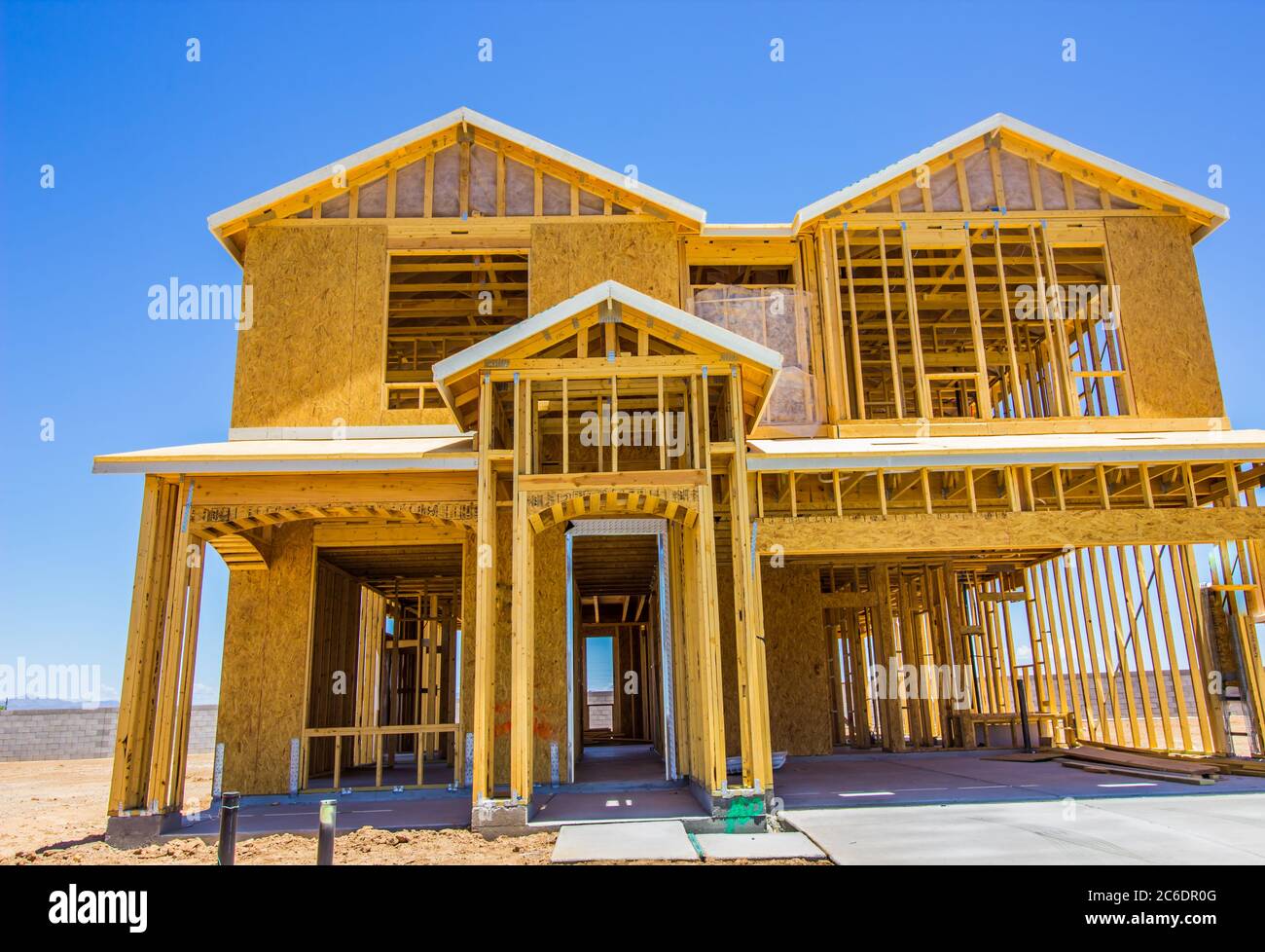 Two Story Framing Detail