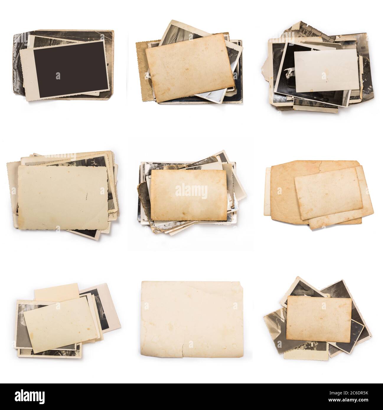 Old photo frame. Vintage paper. Retro card Stock Photo - Alamy