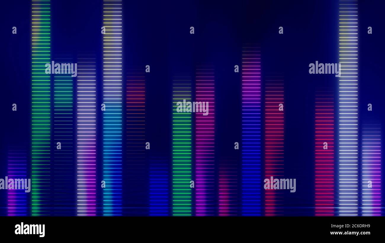 levels vu audio led level meter light Stock Photo - Alamy