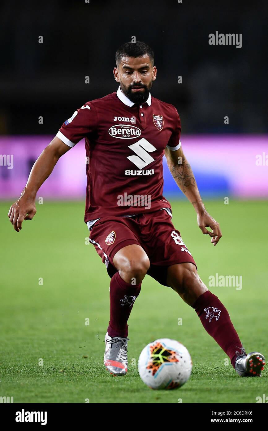 Turin, Italy - 08 July, 2020: Tomas Rincon of Torino FC in action ...
