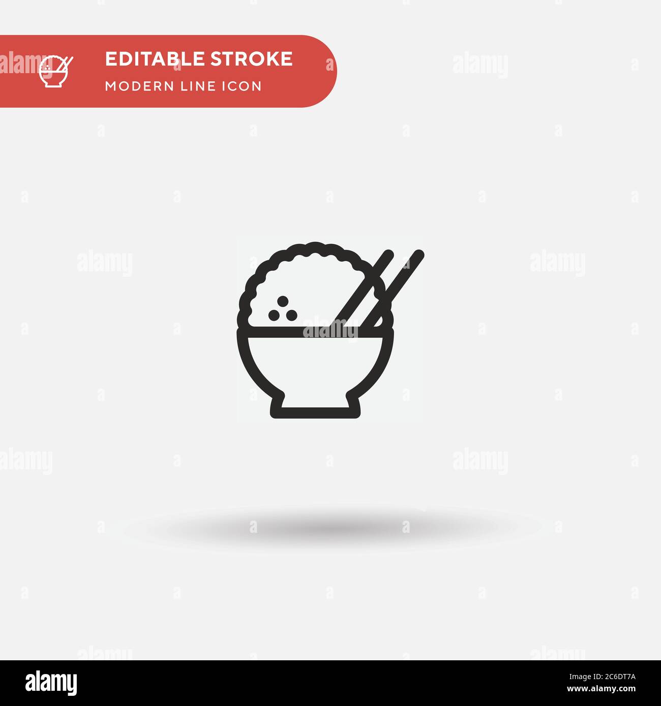 Rice Simple vector icon. Illustration symbol design template for web ...