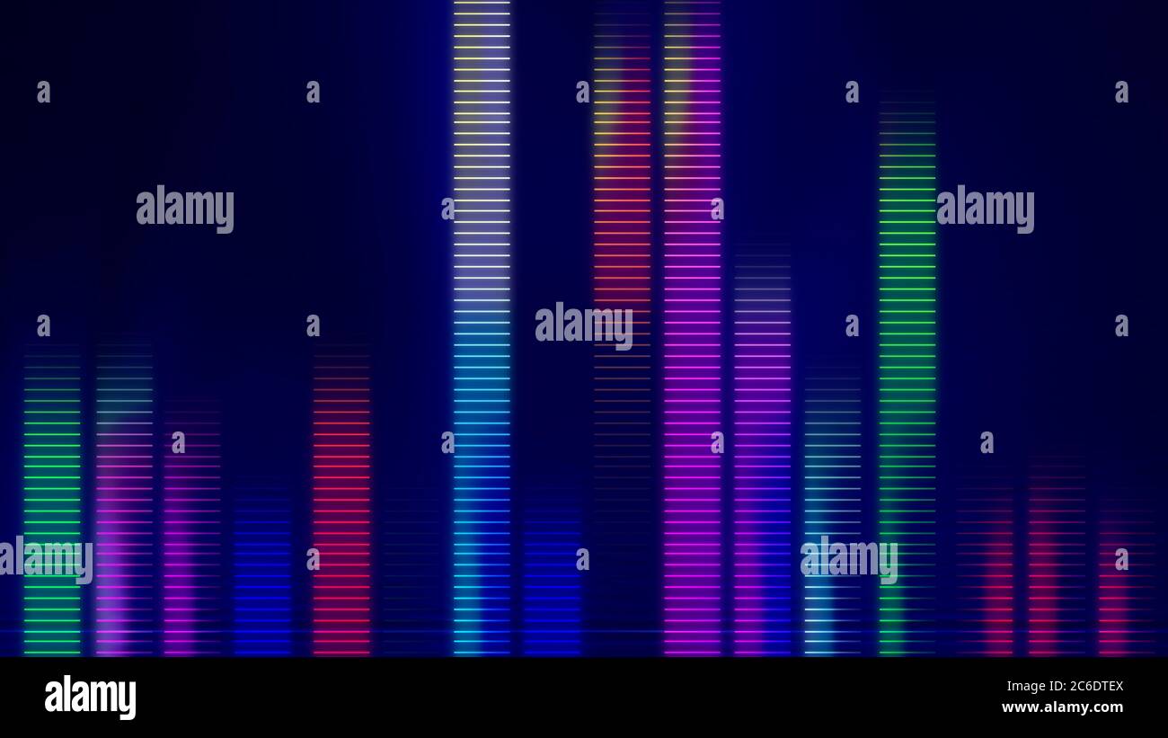 levels vu audio led level meter light Stock Photo - Alamy
