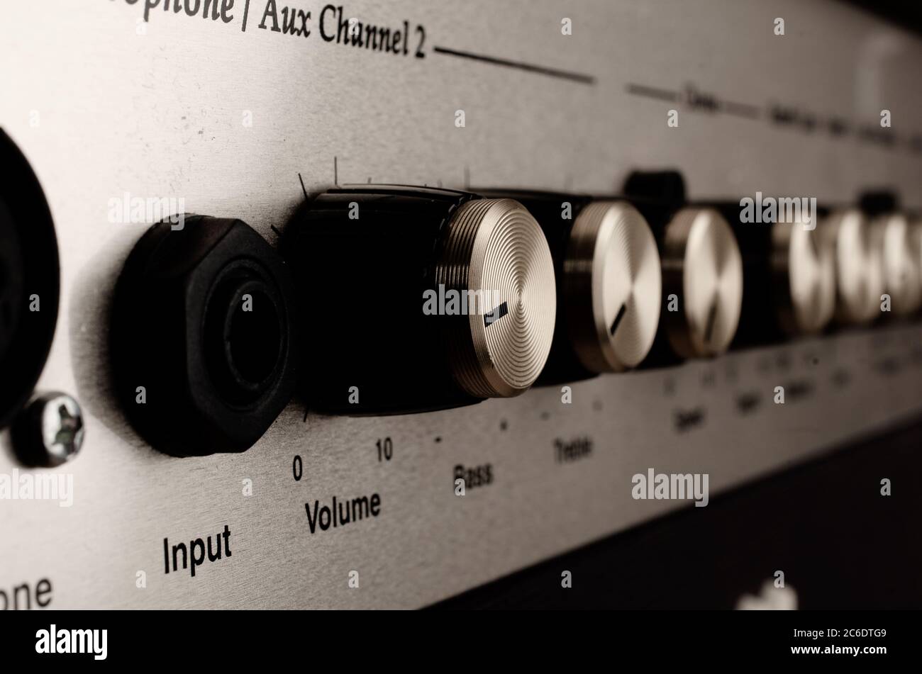 Amplifier controls hi-res stock photography and images - Alamy