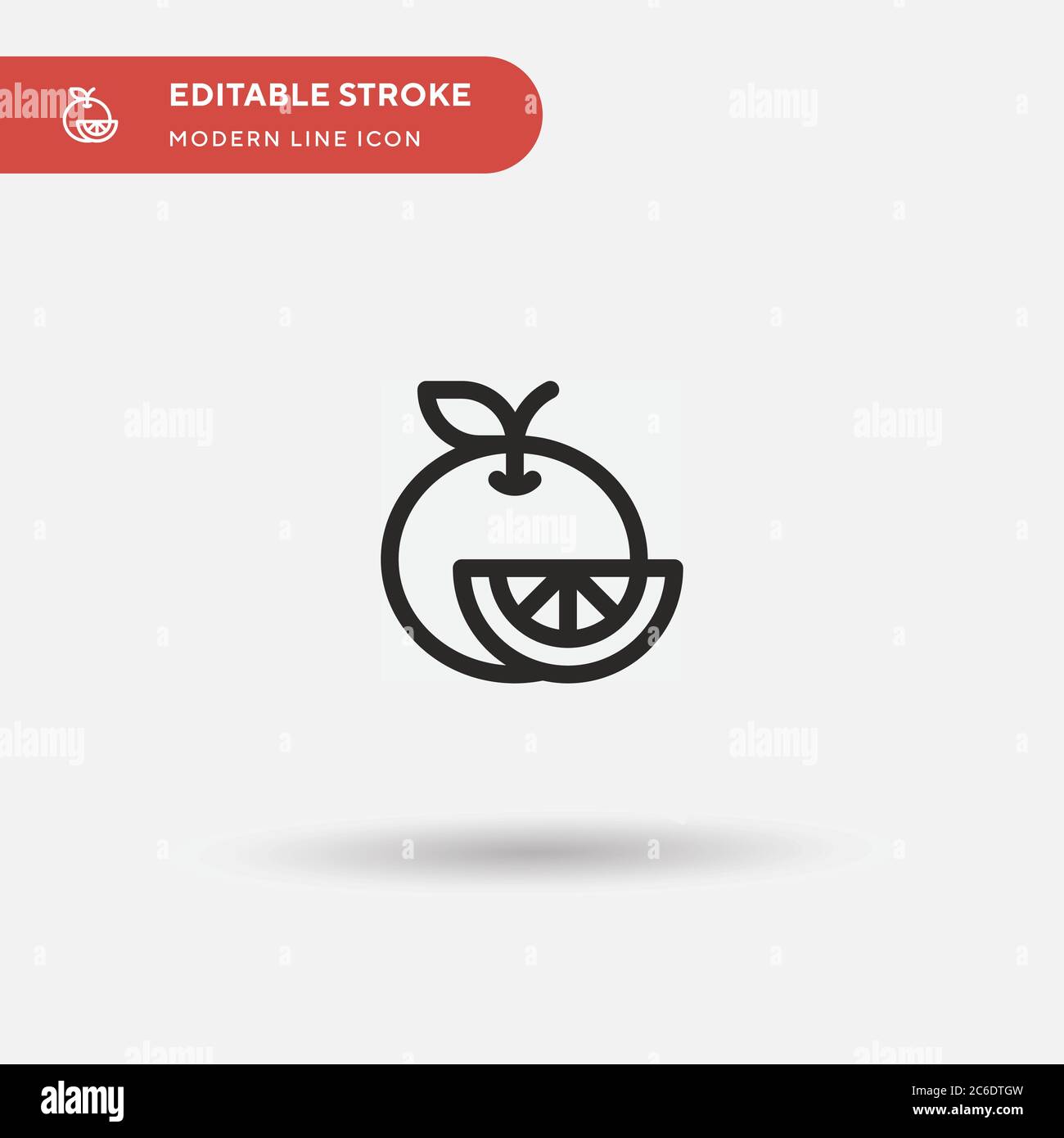 Oranges Simple vector icon. Illustration symbol design template for web ...