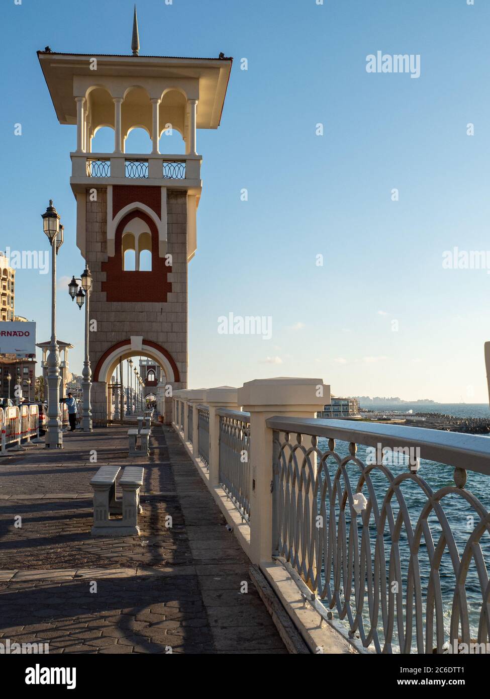 the architectural masterpiece of the stanley bridge in Alexandria Stock ...