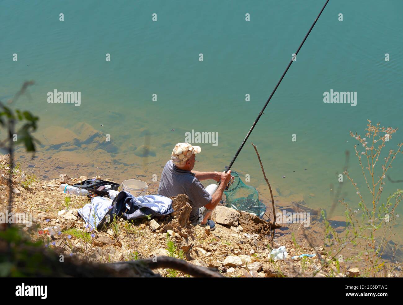 Cane fishing rod hi-res stock photography and images - Alamy