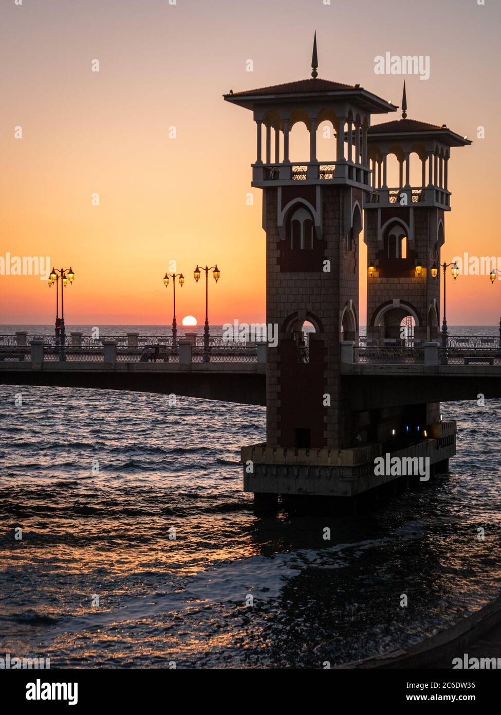 the architectural masterpiece of the stanley bridge in Alexandria at ...