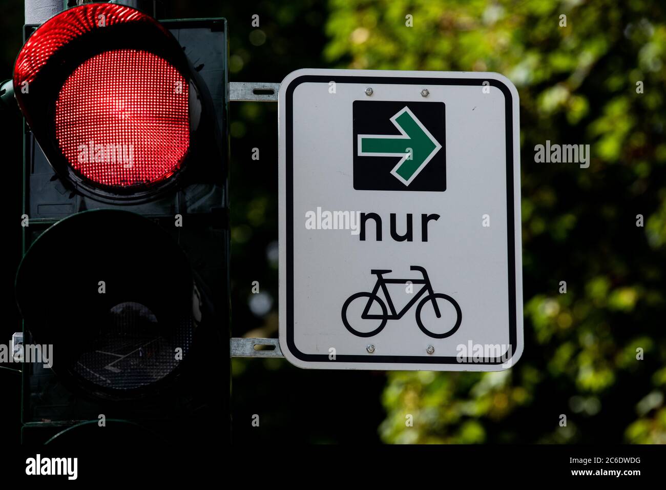 Traffic sign bicycles germany hi-res stock photography and images - Alamy