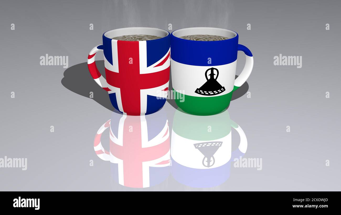 UNITED-KINGDOM LESOTHO: relationship or conflict on a pair of coffee ...