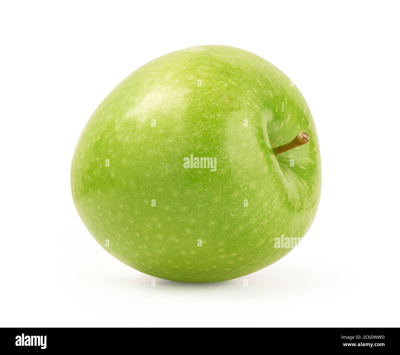Perfect Fresh Green Apple Isolated on White Background with Clipping ...
