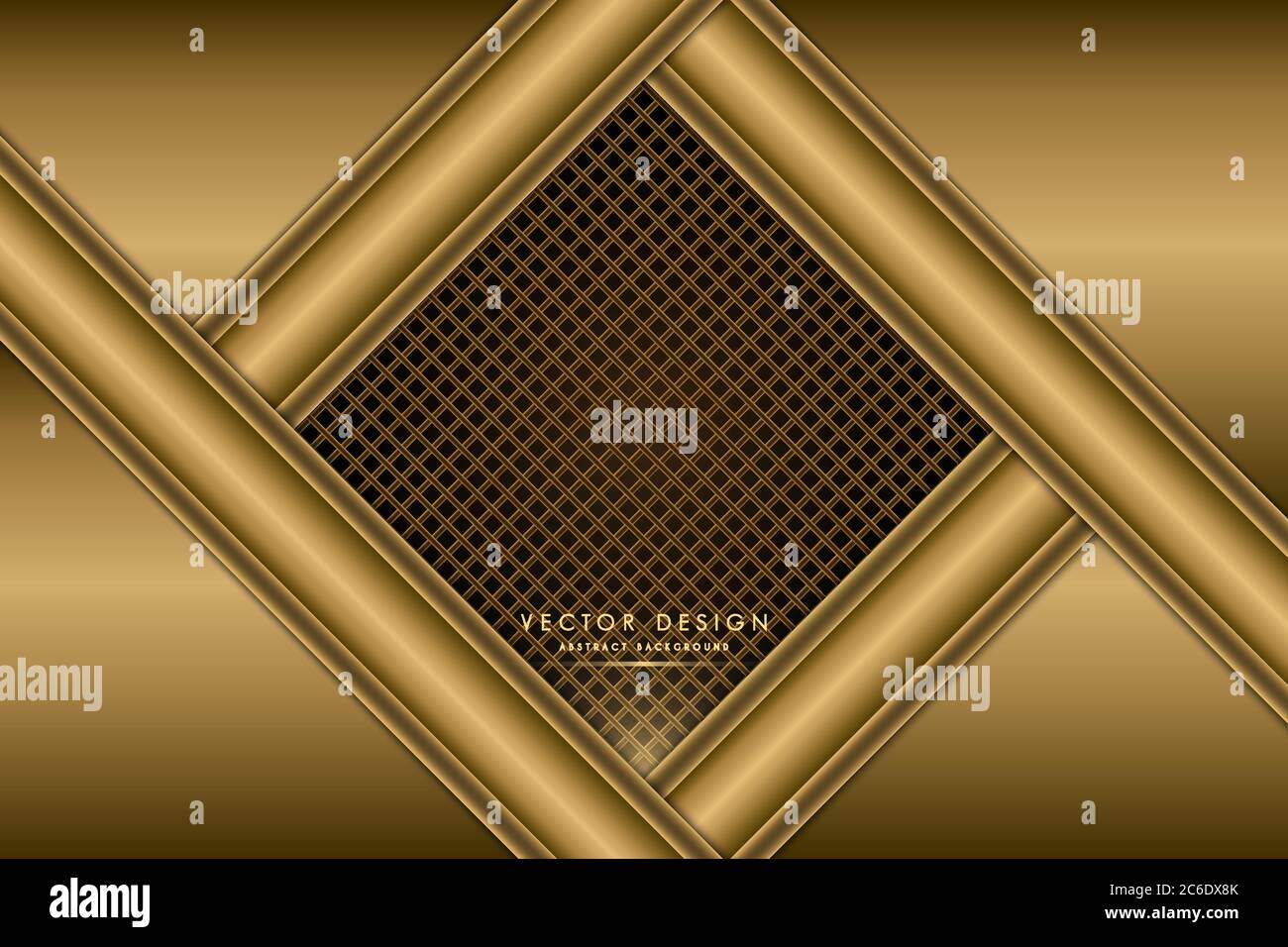 Metallic background.Luxury of gold modern design.Golden line metal ...