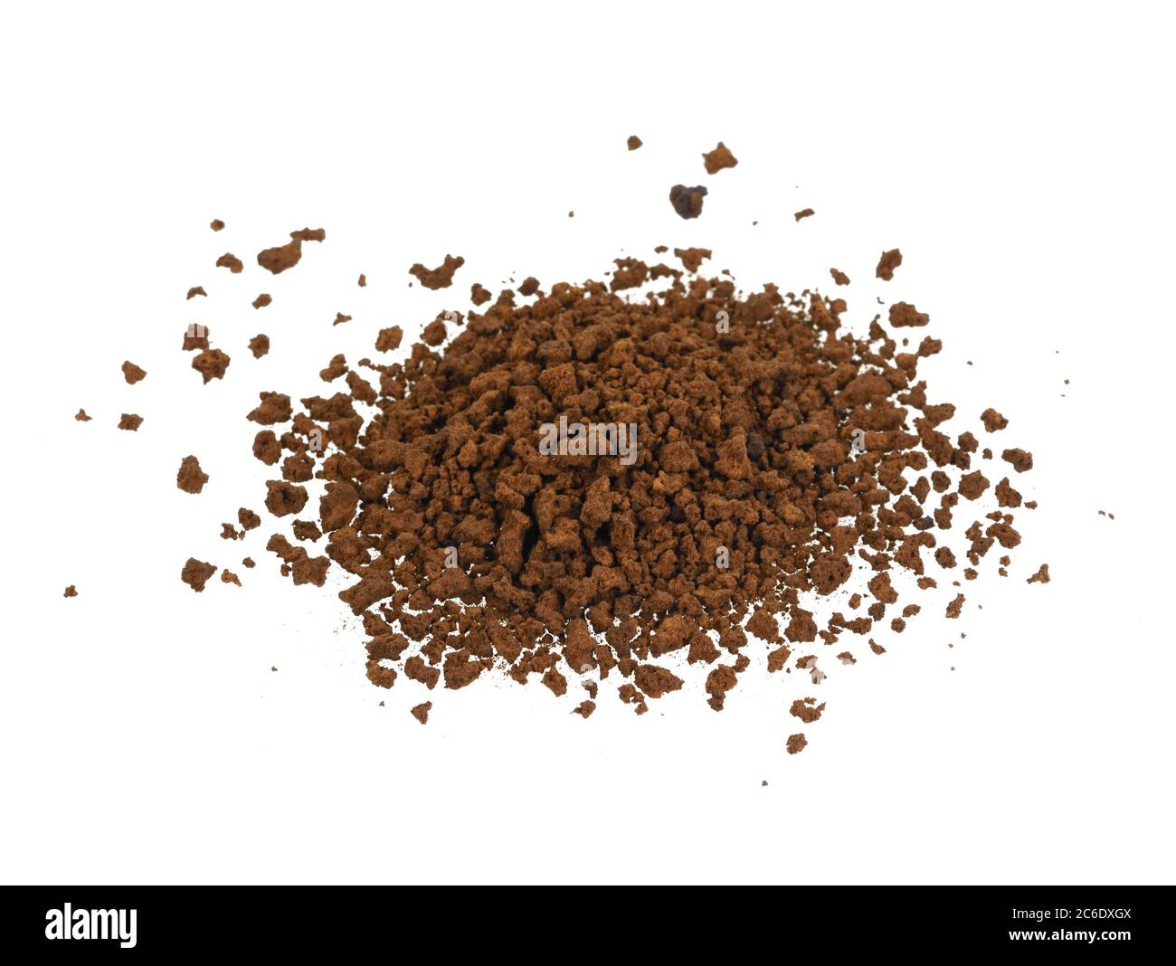 Instant Coffee powder isolated on white background Stock Photo - Alamy
