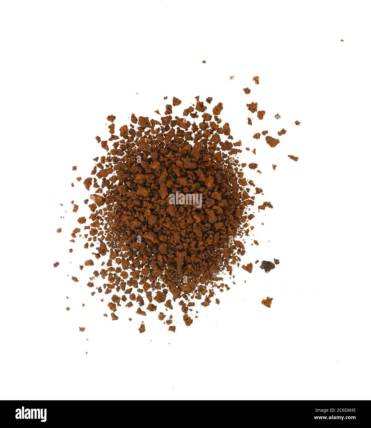 Instant Coffee powder isolated on white background Stock Photo - Alamy