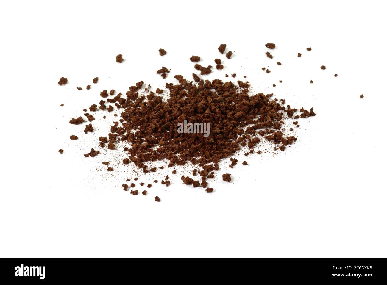 Instant Coffee powder isolated on white background Stock Photo - Alamy