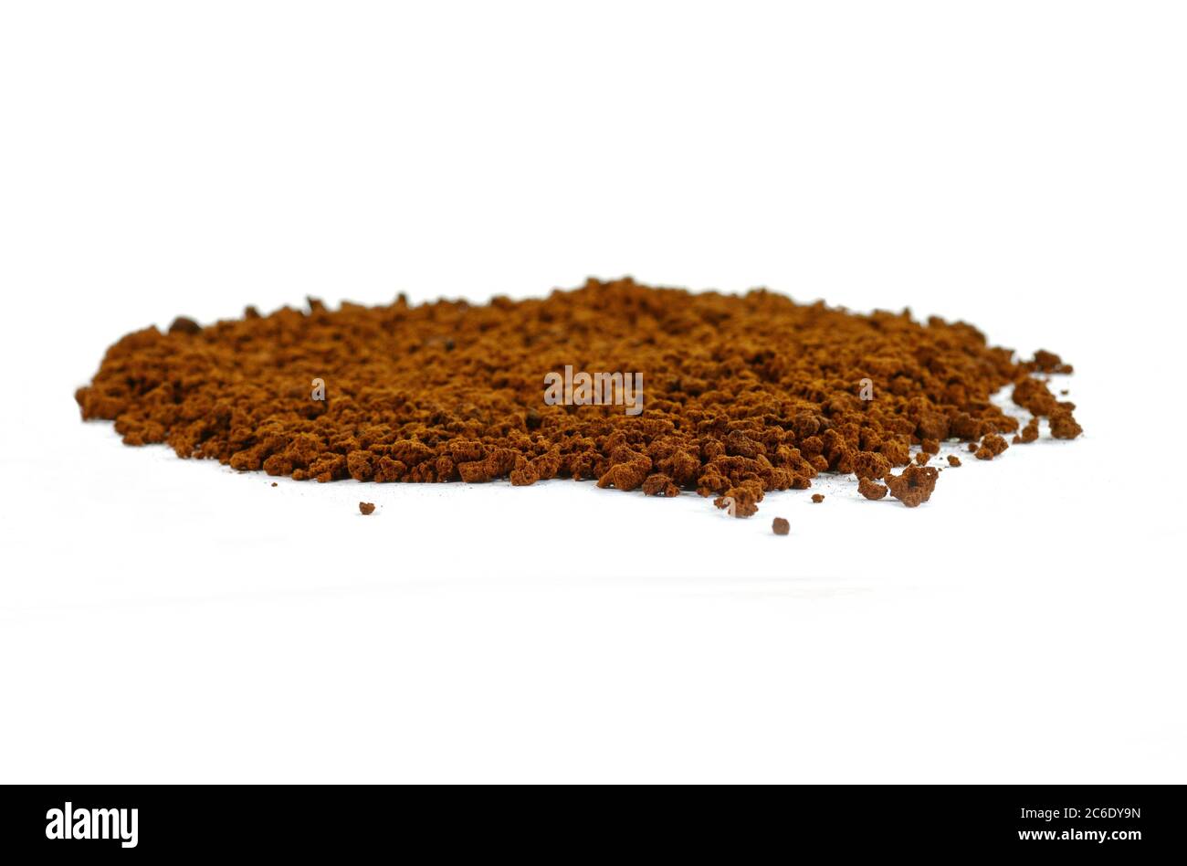 Instant Coffee powder isolated on white background Stock Photo - Alamy