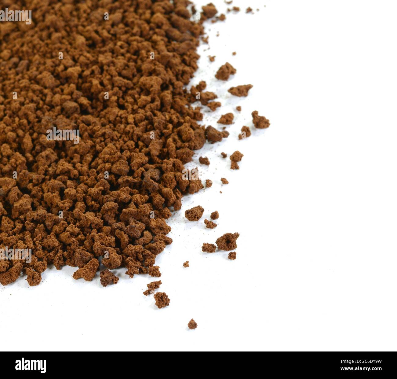 Instant Coffee powder isolated on white background Stock Photo - Alamy