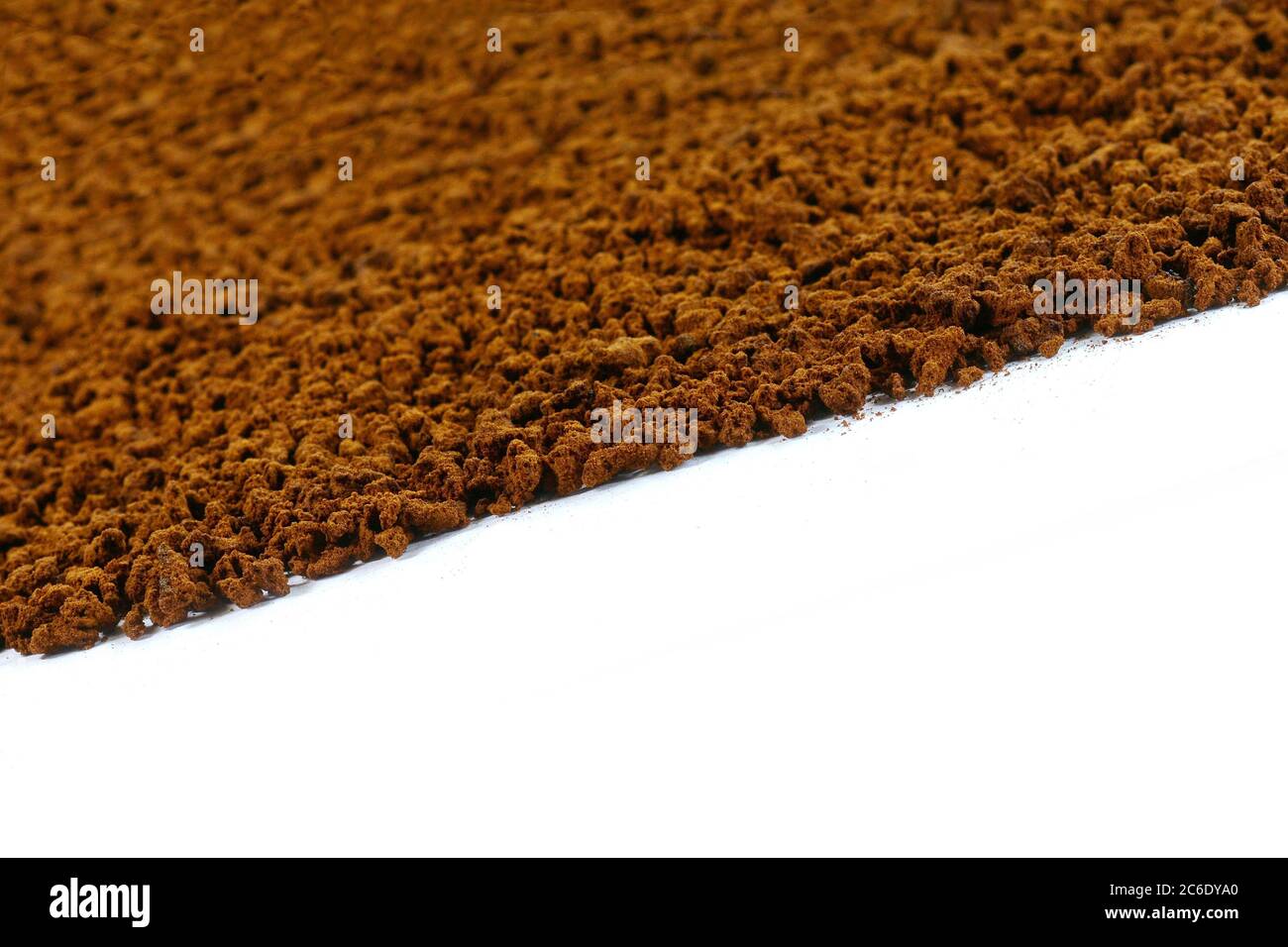 Instant Coffee powder isolated on white background Stock Photo - Alamy