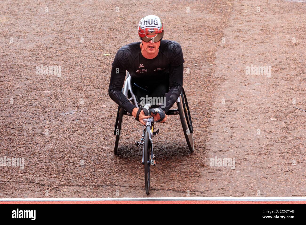 Marcel Eric Hug, Swiss wheelchair athlete wins the silver medal in the ...