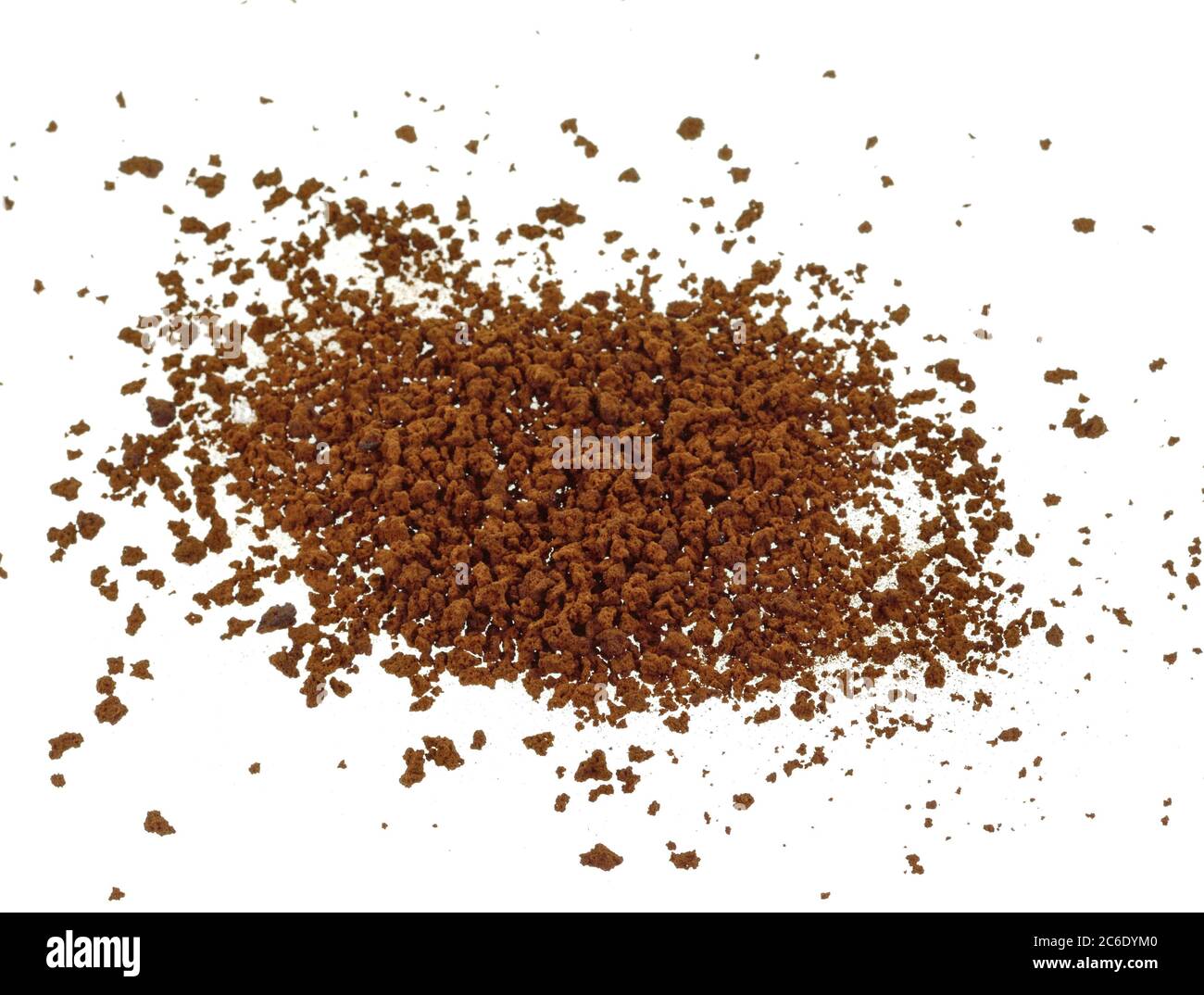 Instant Coffee powder isolated on white background Stock Photo - Alamy