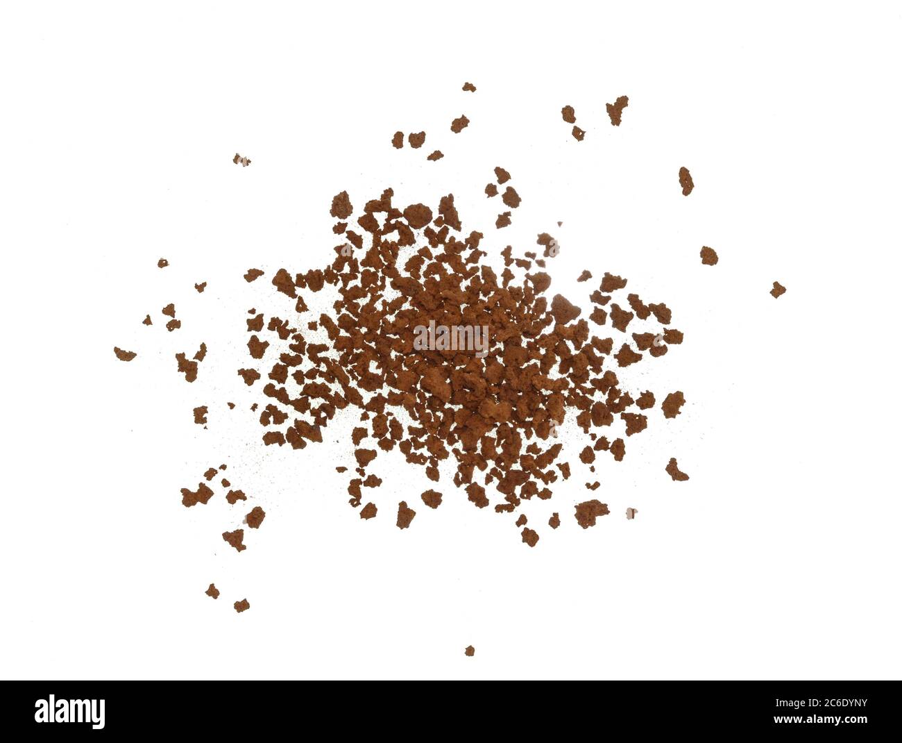 Instant Coffee powder isolated on white background Stock Photo - Alamy