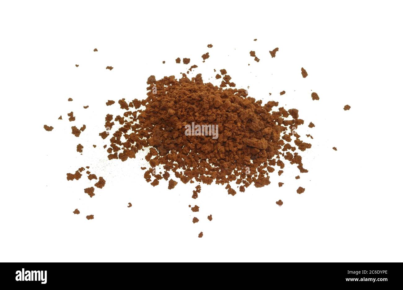 Instant Coffee powder isolated on white background Stock Photo - Alamy
