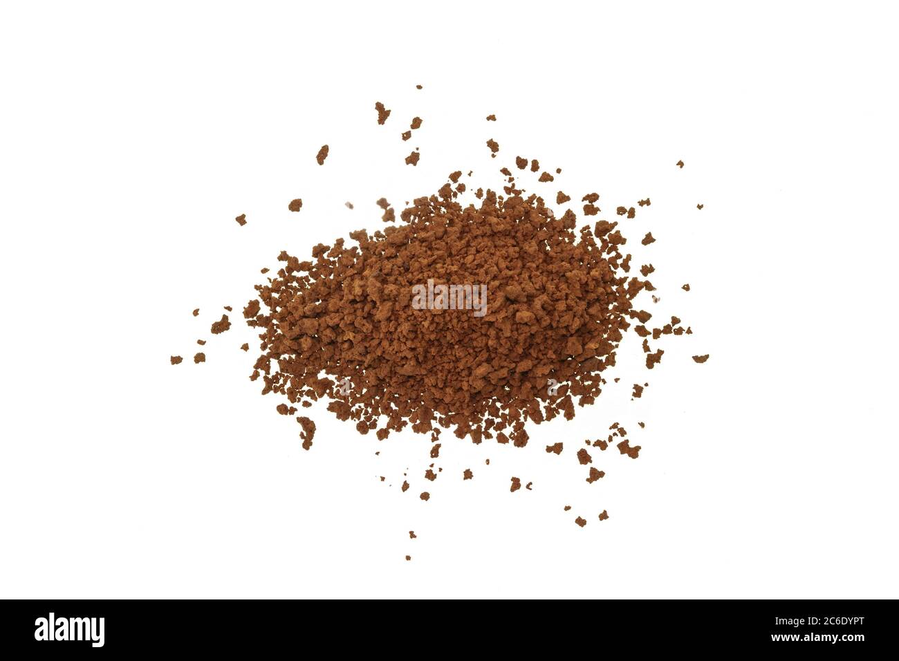 Instant Coffee powder isolated on white background Stock Photo - Alamy